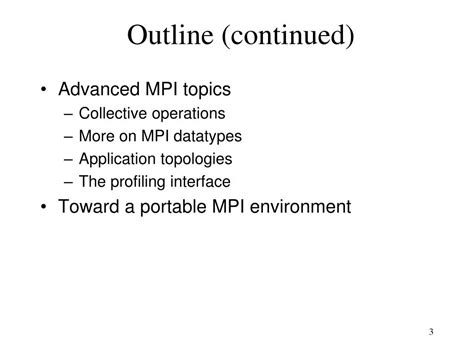 Ppt An Introduction To Mpi Parallel Programming With The Message