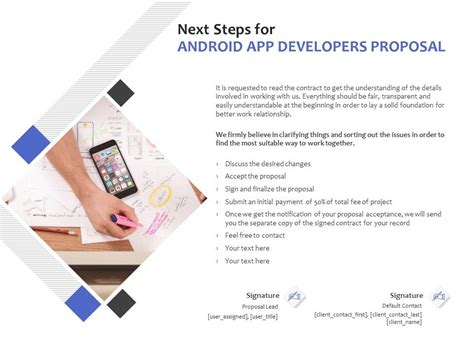 Next Steps For Android App Developers Proposal Ppt Powerpoint Presentation