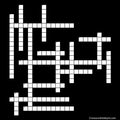 Classification Vocabulary Crossword Puzzle