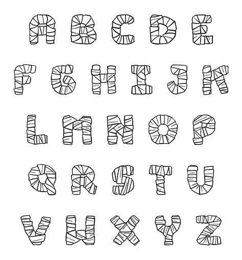 Halloween Letters V 10 Free Pdf Printables Printablee