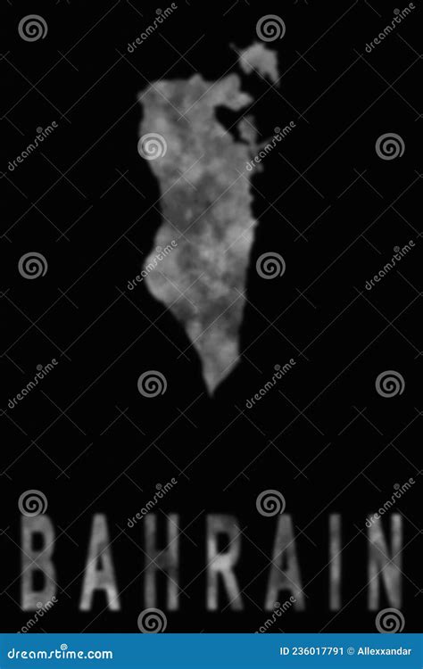 Map Of Bahrain Made Of Smoke Air Pollution Stock Image Image Of Border Information 236017791