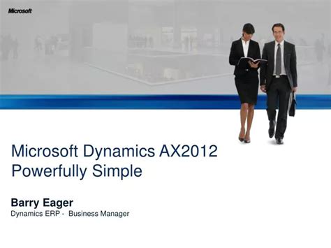 PPT Microsoft Dynamics AX Powerfully Simple PowerPoint Presentation ID