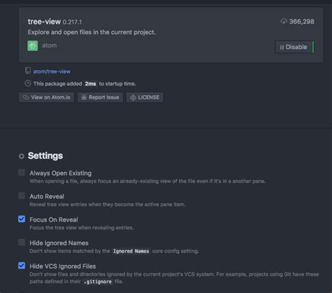 can i hide typescript autogenerated js and map js files in atom