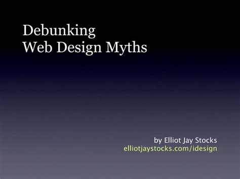 Debunking Web Design Myths Pdf