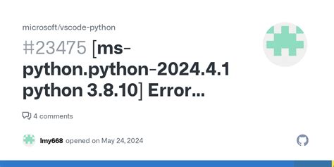 Ms Python Python Python Error While Creating Virtual Environment Issue