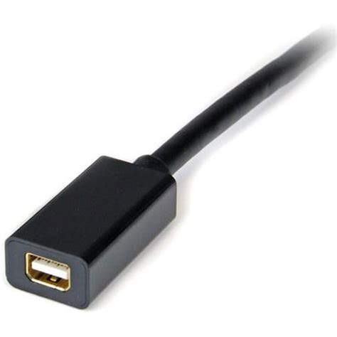 Startech M Displayport To Mini Displayport Adapter Cable M F Black Dp Mdpmf Mwave