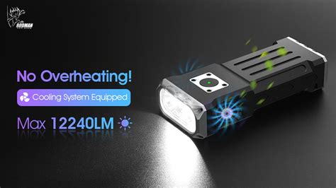 LM Flashlight With Advanced Cooling System Backerviews Com