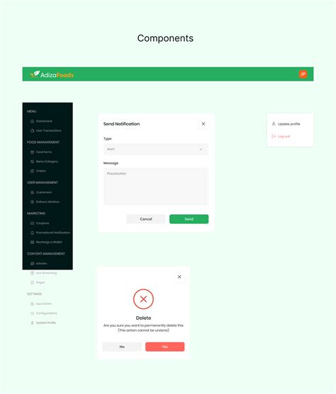 Adiza Food Delivery App Webapp Admin Panel By Creative Uiux