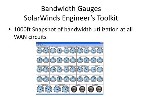 Ppt Bandwidth System And Network Monitoring Tools At Oea Powerpoint Presentation Id 3127527