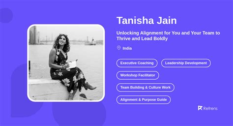 tanisha jain executive coaching refrens