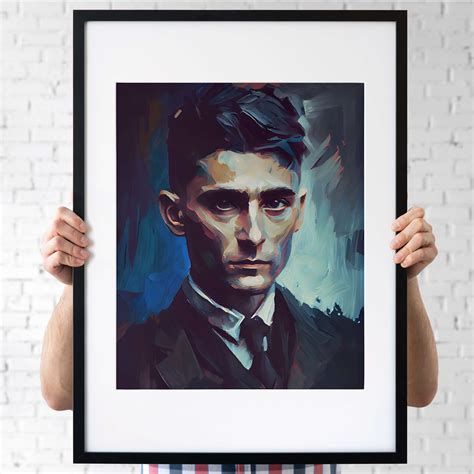 Franz Kafka Oil Painting Art Print Portrait Poster Classic Etsy