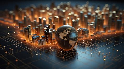 Premium Ai Image Business And Economic Growth On Global Business Network Generative Ai