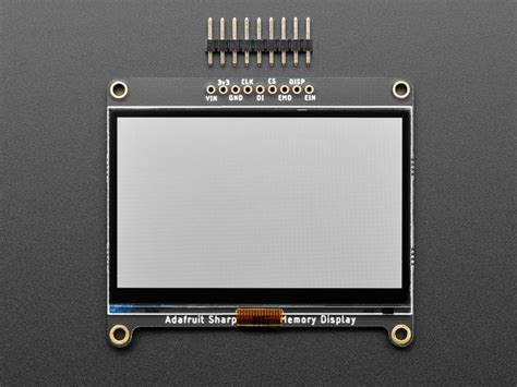 Adafruit Sharp Memory Display Breakout 27 400x240 Monochrome