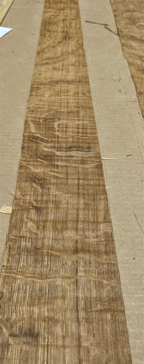 Oak Brown English Flake Figured Wood Veneer 55 X 56 Raw No Backing 1
