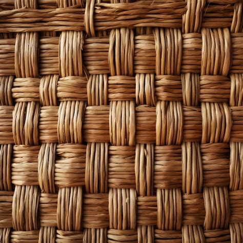 Premium Ai Image Wicker Texture