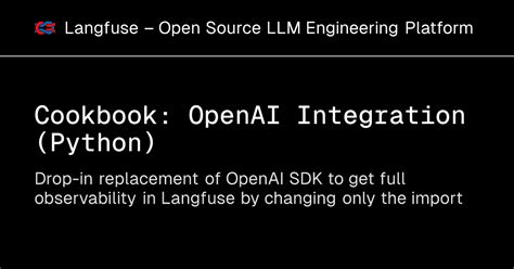 Cookbook Openai Integration Python Langfuse