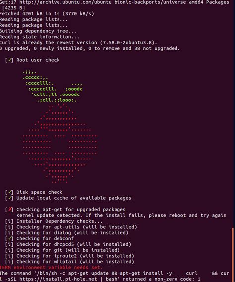 Ubuntu 1804 Installing Pi Hole In Docker Container Stack Overflow