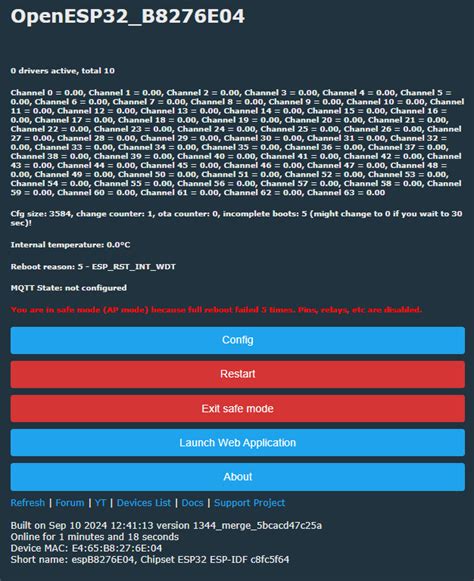 Configuring Openbeken On Esp32 With 4mb Default Using Sdkconfigdefaultsesp32 2