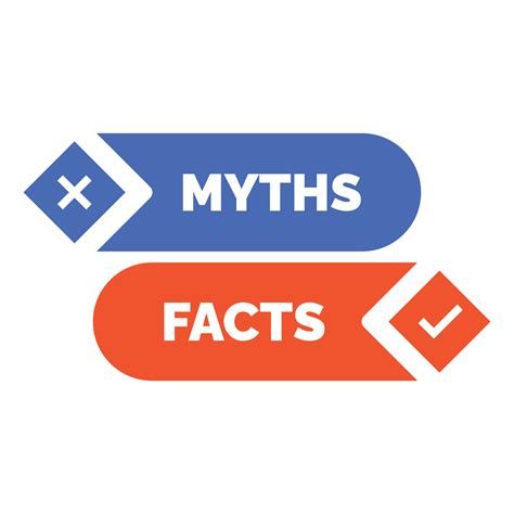 Facts Versus Myths Choice Buttons Showing True Or False Information