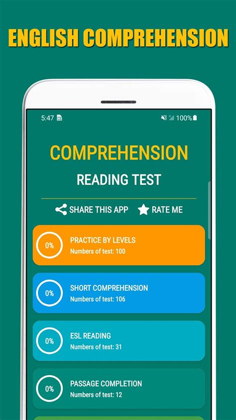Android Için Reading Comprehension Test English İndir