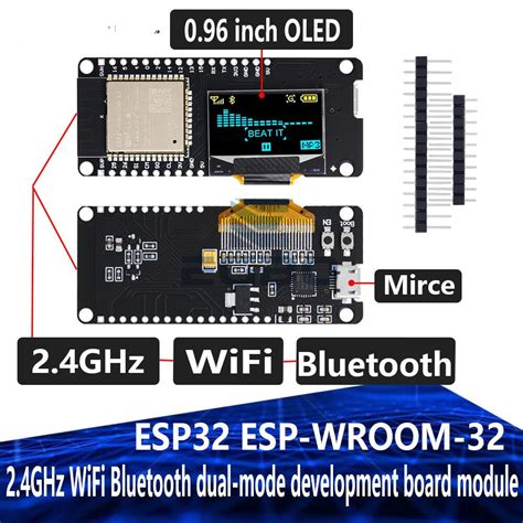ESP ESP WROOM Inch OLED Display GHz WiFi Bluetooth Dual Mode Development Board