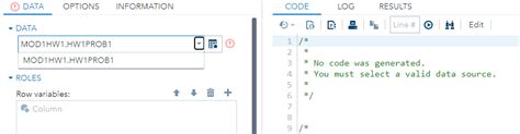 solved why don t i see my data as a choice when attempting any task