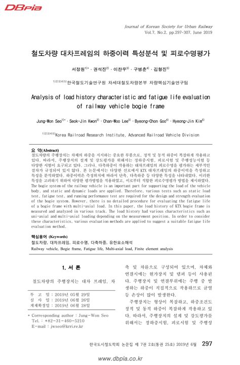 Pdf Analysis Of Load History Characteristic And Fatigue Life