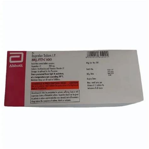 Brufen 400mg Tablets At ₹ 240box Ibuprofen Tablets In Ghaziabad Id