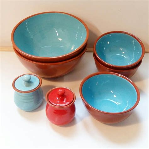 Handmade Pottery Bowls With Lids