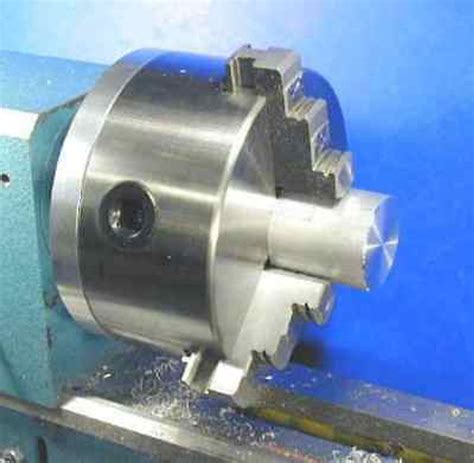 Revolving 3 Jaw Self Centering Chuck 80mm Od Mounted On 3mt Rotating Arbor Lpr Toolmakers