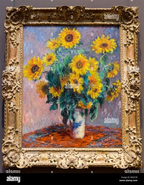 Bouquet Of Sunflowers By Claude Monet At Fred Roman Blog