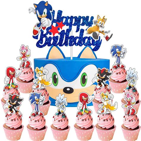 Sonic The Hedgehog Birthday Cake Topper Sonic The Hedgehog Party Hot Sex Picture