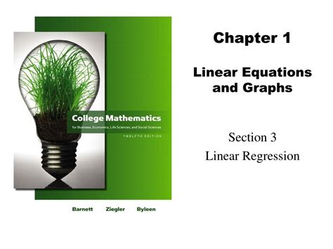 Ppt Chapter 1 Linear Equations And Graphs Powerpoint Presentation Free Download Id 9672535