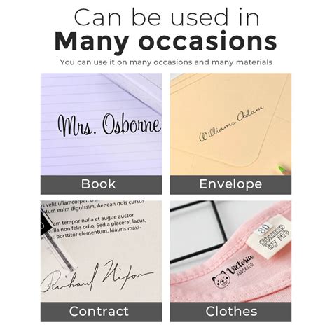 맞춤형 어린이 이름 브랜드 회사 이름 로고 교사 리더 서명 어린이 천 계약 셀프 잉크 스탬프 사용 가능 리필 가능 예술 및 공예 Diy 장난감