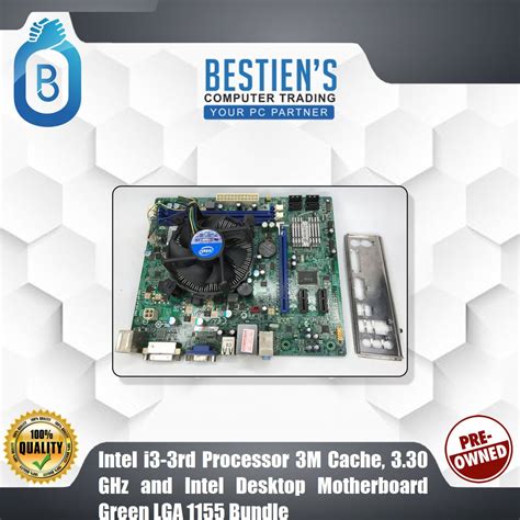 Intel I Rd Processor M Cache Ghz And Intel Desktop Motherboard Green Lga Bundle