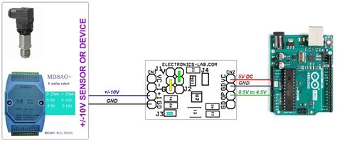 10v Dual 10v To Single Supply Signal Converter For Adc Electronics Lab
