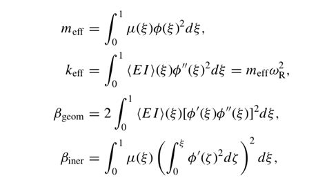 Equation Solving Eigenvalue And Eigenfunction Of Complex Euler Bernoulli Beam Mathematica