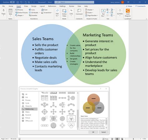 How Do I Create A Venn Diagram In Word