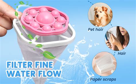 3pcs Floating Hair Filtering Mesh Removal Reusable Lint