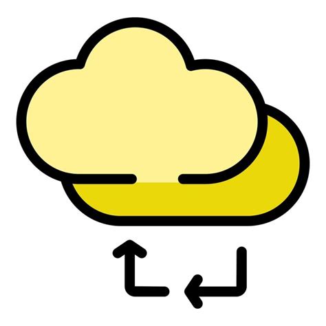 Premium Vector Backup Memory Cloud Icon Outline Backup Memory Cloud Vector Icon For Web Design