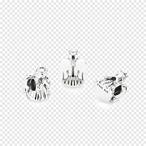귀걸이 실버 판도라 참 팔찌 보석은 팔찌 다이아몬드 Png Pngegg