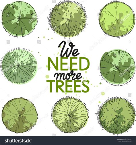 Architecture Sketch Green Trees Top View Stock Vector Royalty Free 1638379282 Shutterstock
