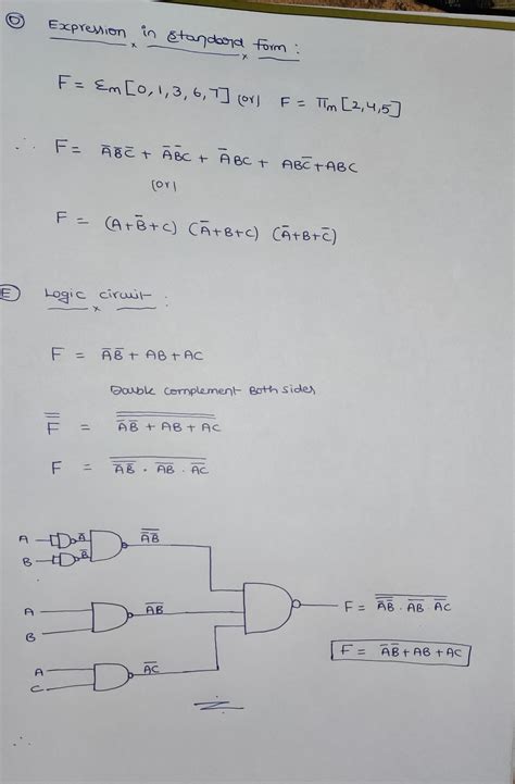 [solved] a combinational circuit has 3 inputs a b c and output f f