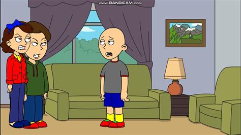Classic Caillou Acts Like A Robot And Gets Grounded Youtube