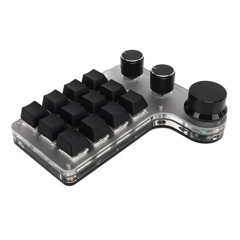 Programmable Keyboard With Rgb 3 Knob 12 Keys 2 4g Usb Reception Bluetooth Diy Multifunction