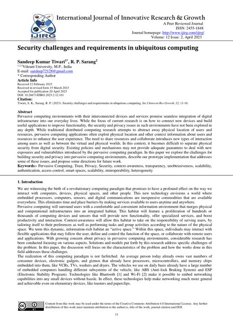 PDF Security Challenges And Requirements In Ubiquitous Computing