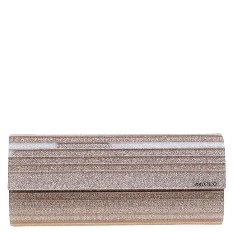 Jimmy Choo Bronze Glitter Acrylic Sweetie Clutch Jimmy Choo The Luxury Closet