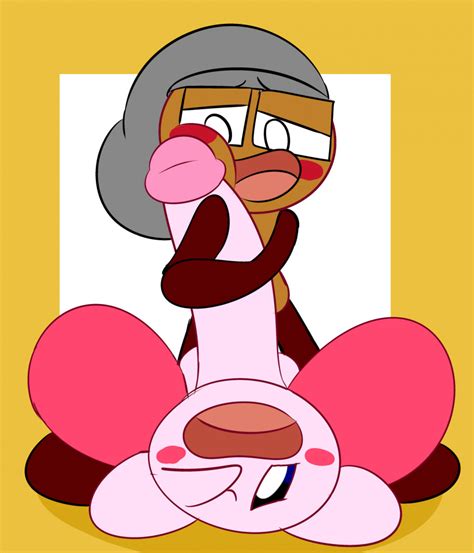 Rule 34 Beanie Blush Costa Yungknight Hugging Penis Kirby Male Simple Background Tagme