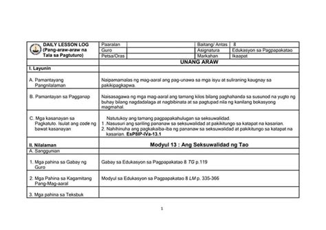 Esp Melcs Grade 8 Pdf