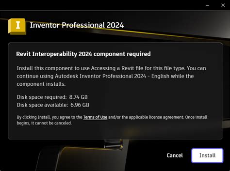 将inventor文件导出为rfa或ifc时显示“需要revit Interoperability 20xx组件”